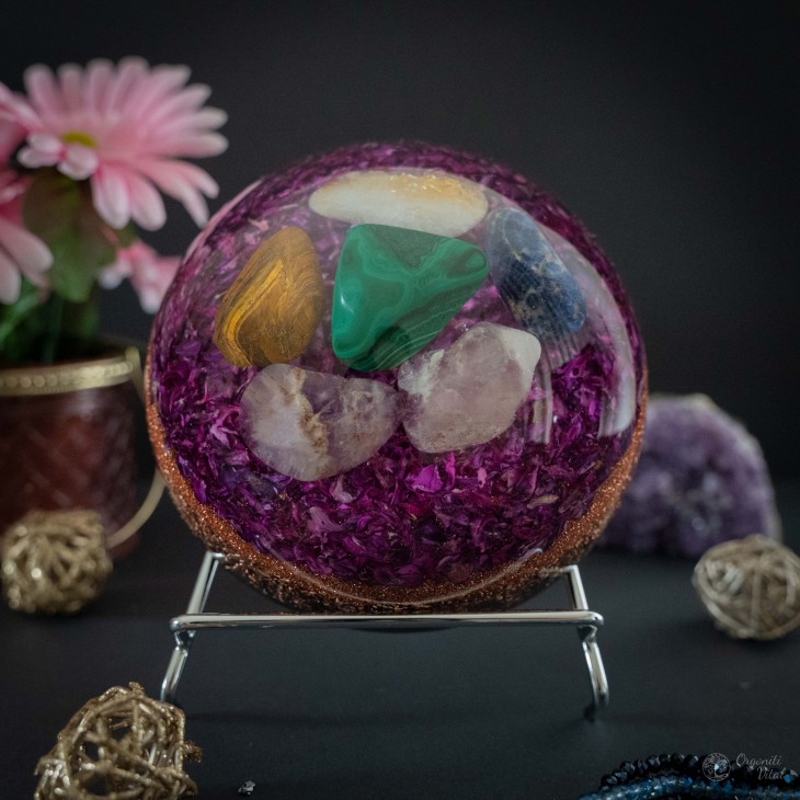 Ametist & Roževec & Tigrovo oko& Citrin & Sodalit & Malahit - Orgonitna ...